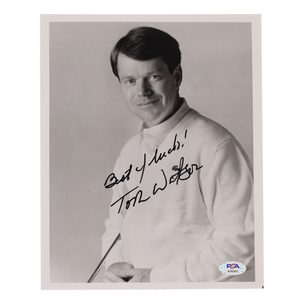 Tom Watson Signed 8x10 Photo Inscribed "Best of Luck!" (PSA) | Pristine ...