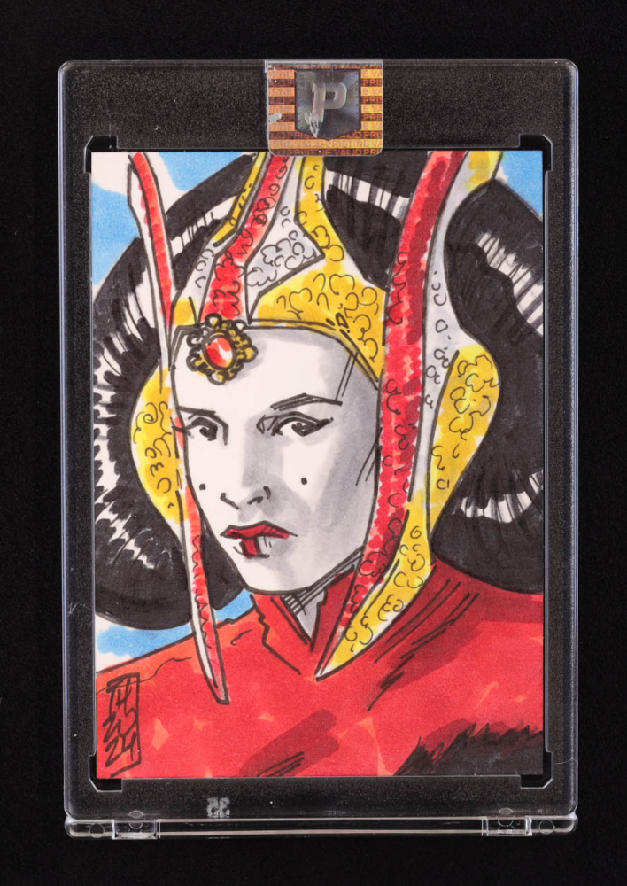 Queen Amidala | Star Wars | Original Art Sketch Card by Tom Hodges (1/1 ...