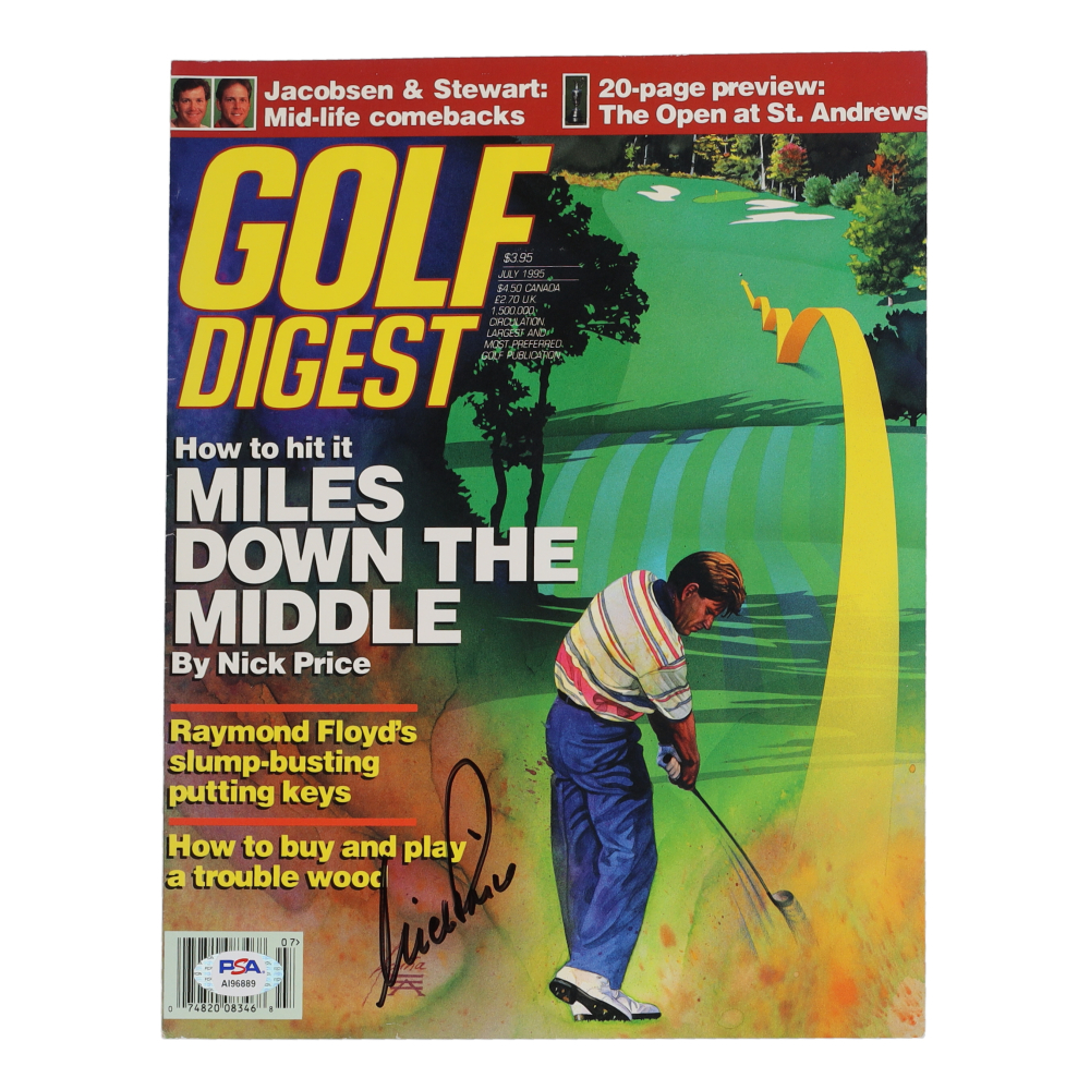 Nick Price Signed Golf Digest Magazine Cover (PSA) | Pristine Auction