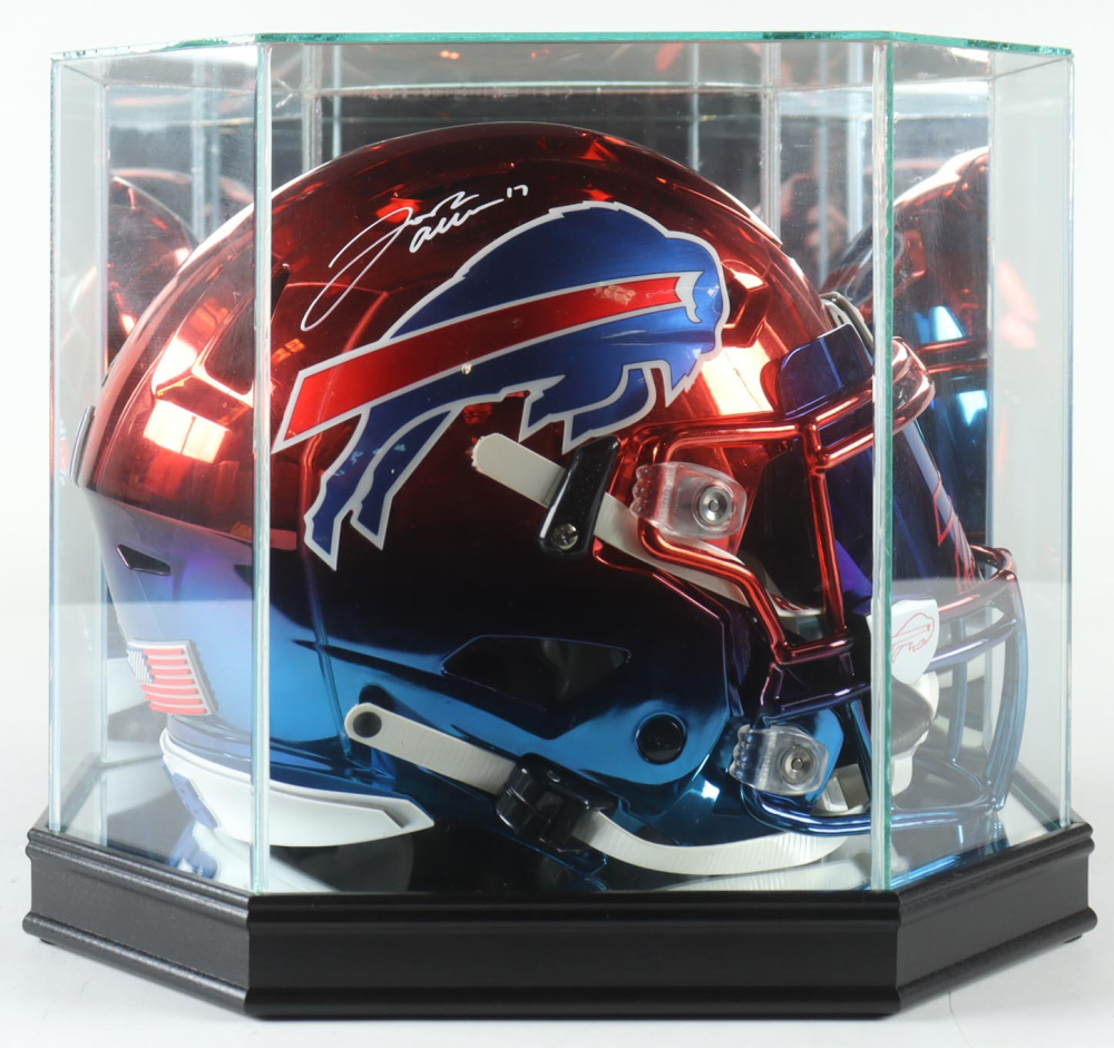 Josh Allen Signed Bills Full-Size Authentic On-Field Chrome Alternate ...