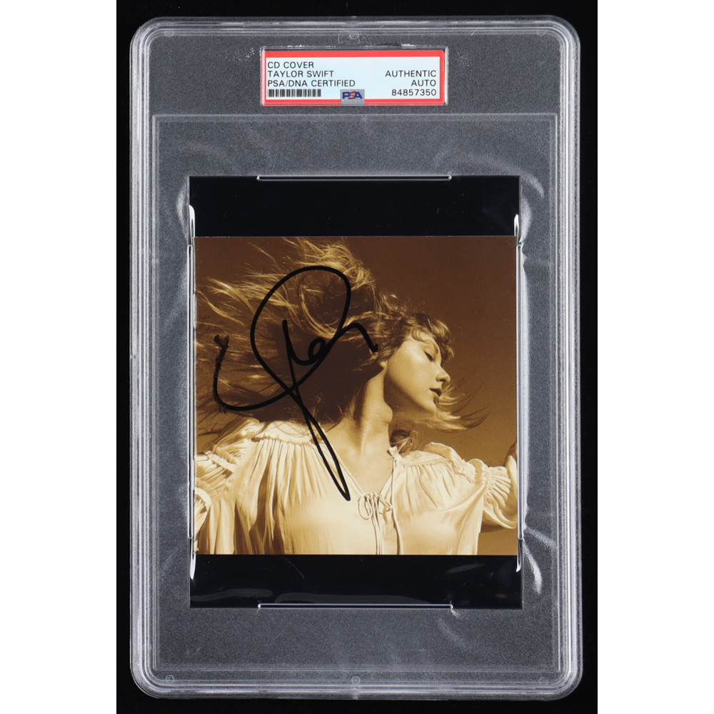 Taylor Swift Signed Fearless Taylor S Version Cd Cover Psa