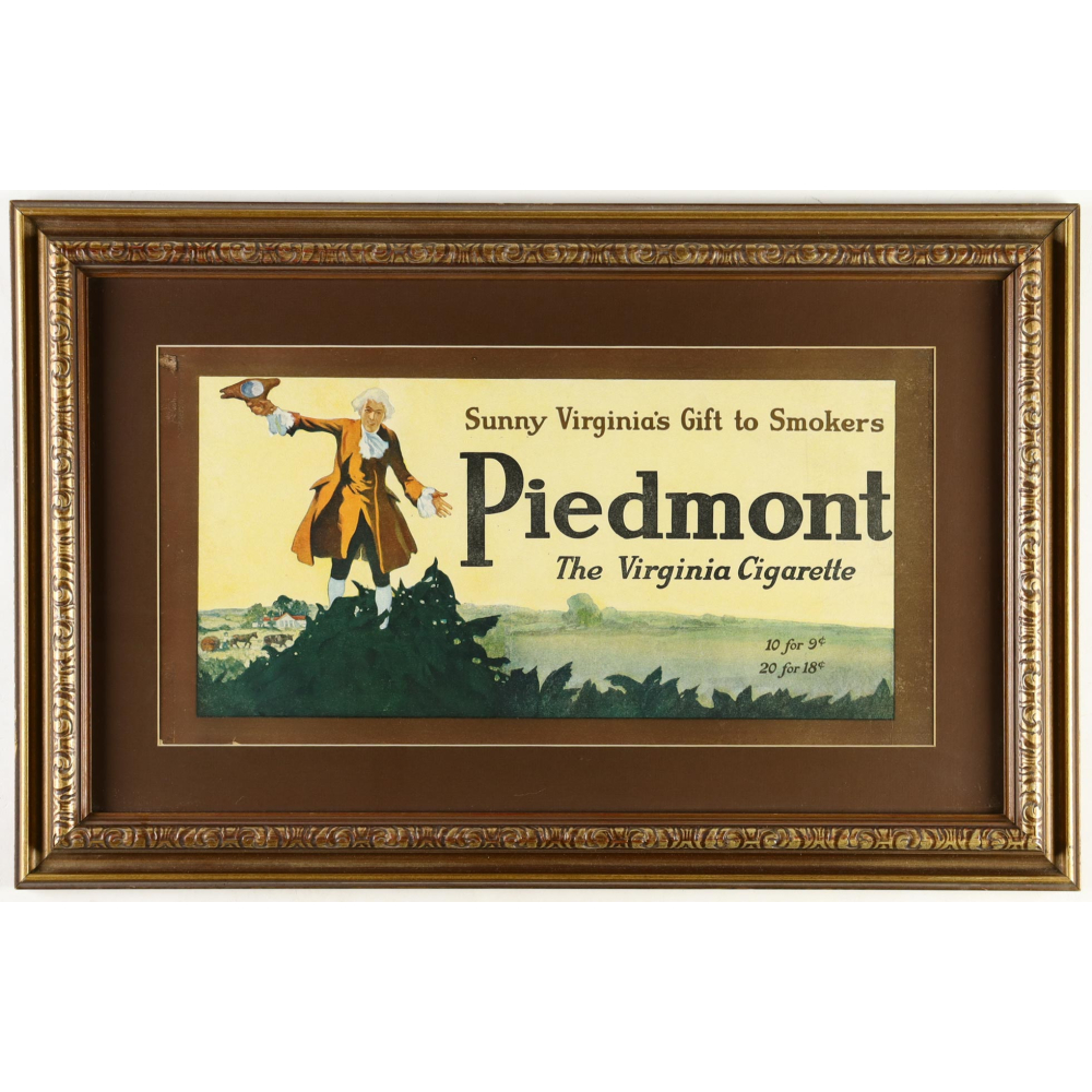 Vintage Piedmont Custom Framed Sign | Pristine Auction