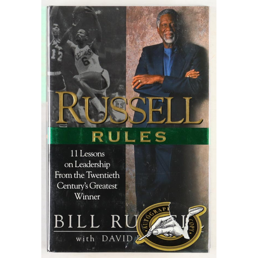 Bill Russell Signed "Russell Rules" Hardcover Book Inscribed "Best ...