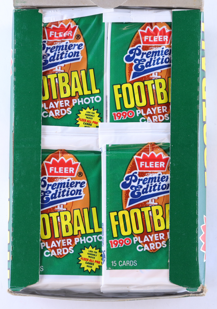 1990 Fleer Premiere Edition Football Wax Box with (36) Packs | Pristine ...