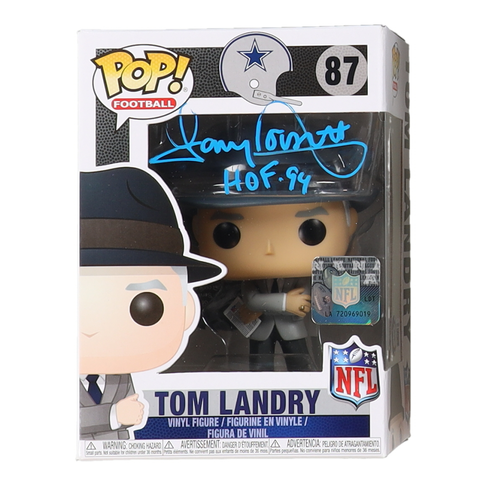 Tony Dorsett Signed "Dallas Cowboys" #87 Tom Landry Funko Pop! Vinyl ...