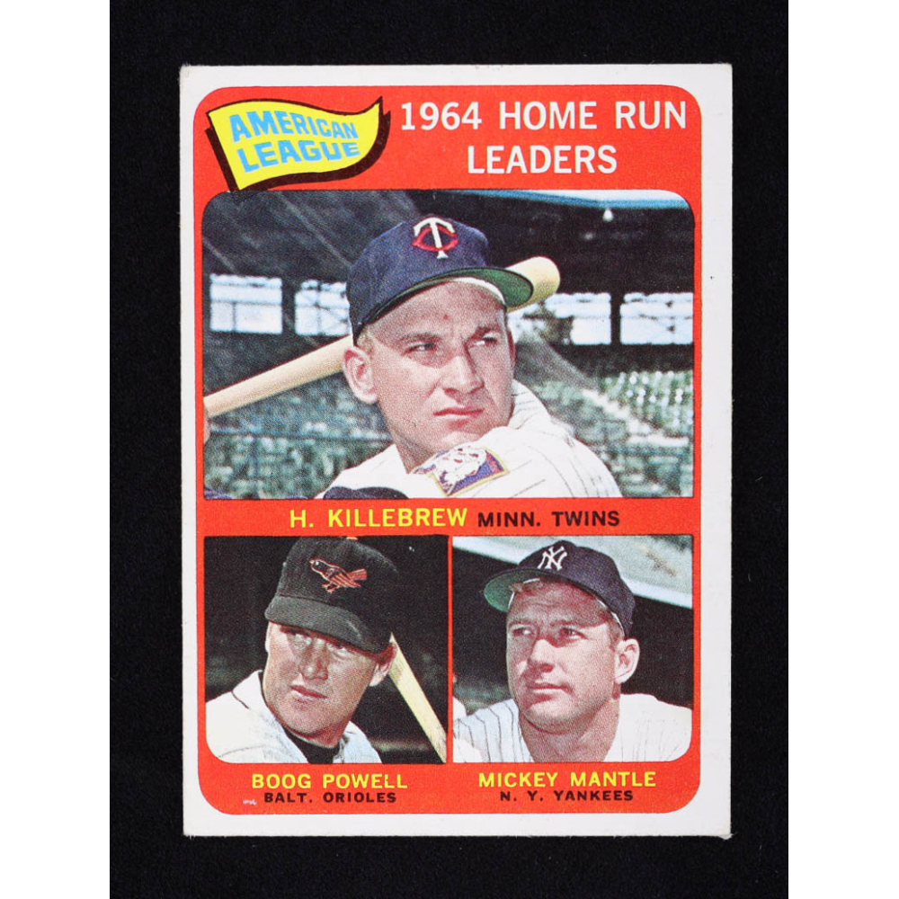 Harmon Killebrew / Mickey Mantle / Boog Powell 1965 Topps #3 AL Home ...
