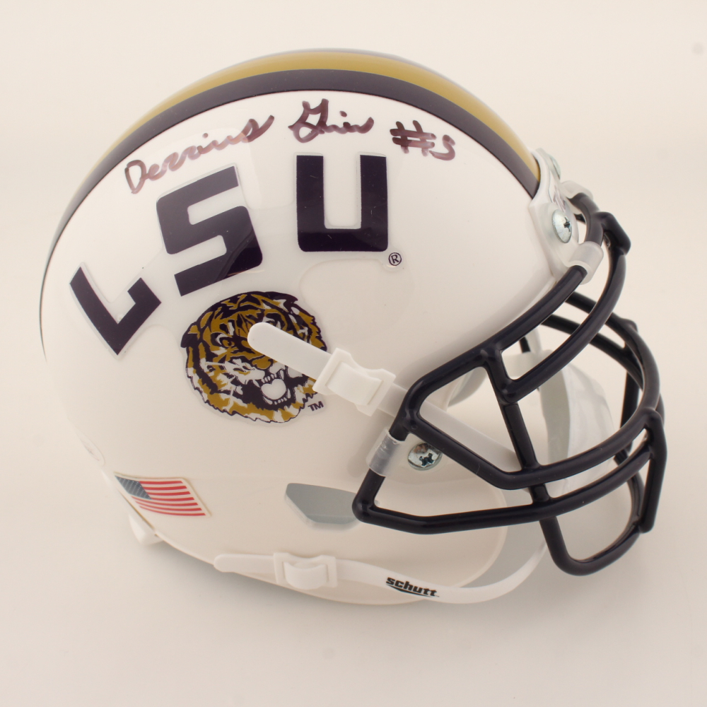 Derrius Guice Signed LSU Tigers Mini Helmet (JSA) | Pristine Auction