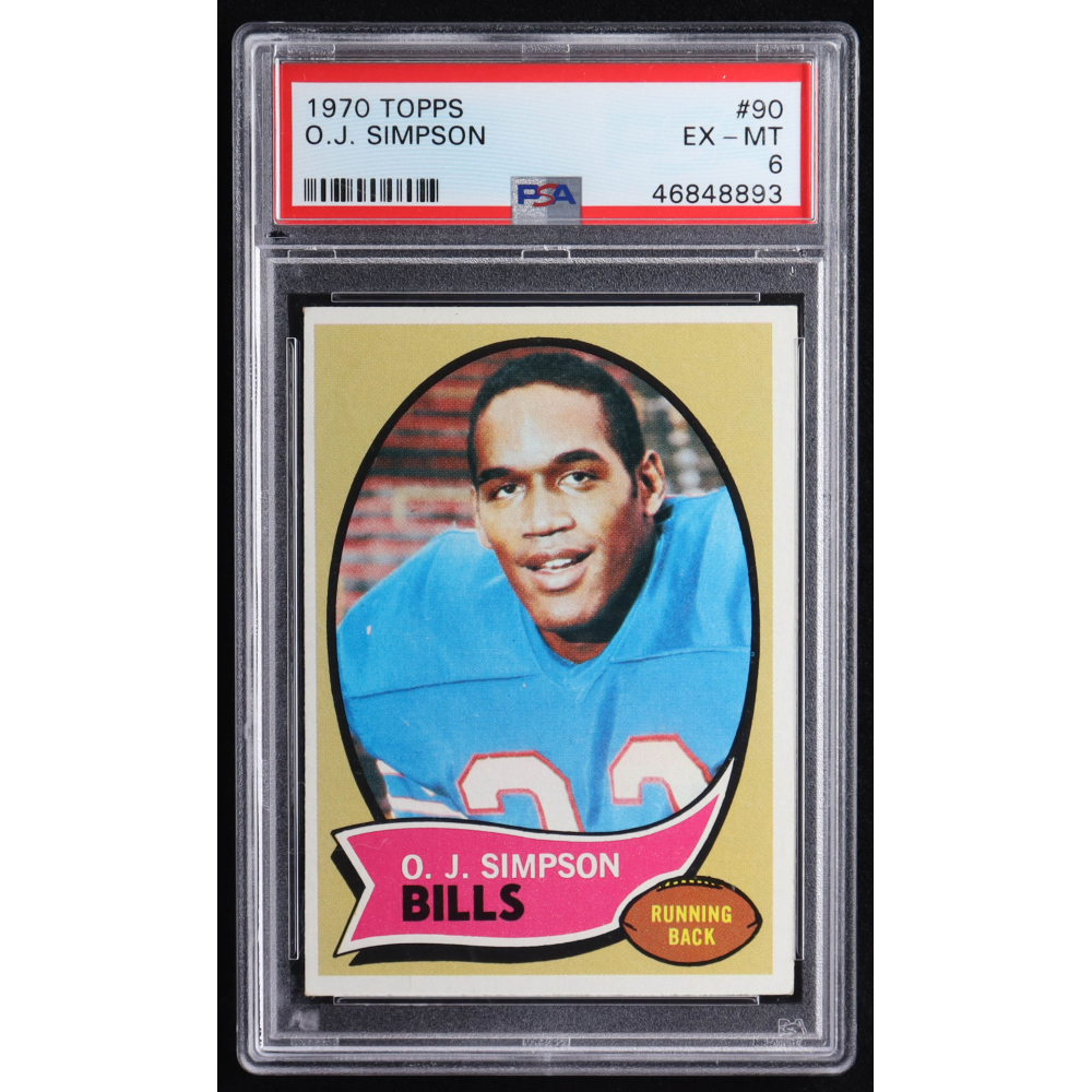 O.J. Simpson 1970 Topps #90 RC (PSA 6) | Pristine Auction