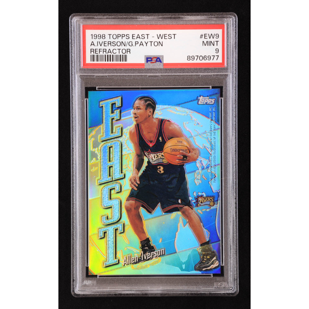 Allen Iverson / Gary Payton 1998-99 Topps East/West Refractors #EW9 ...