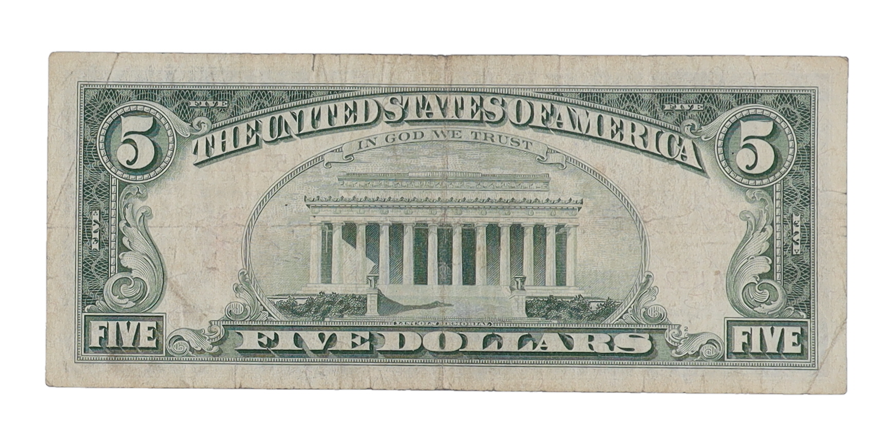 1963 U.S. $5 Five Dollars Legal Tender Note - Red Seal | Pristine Auction