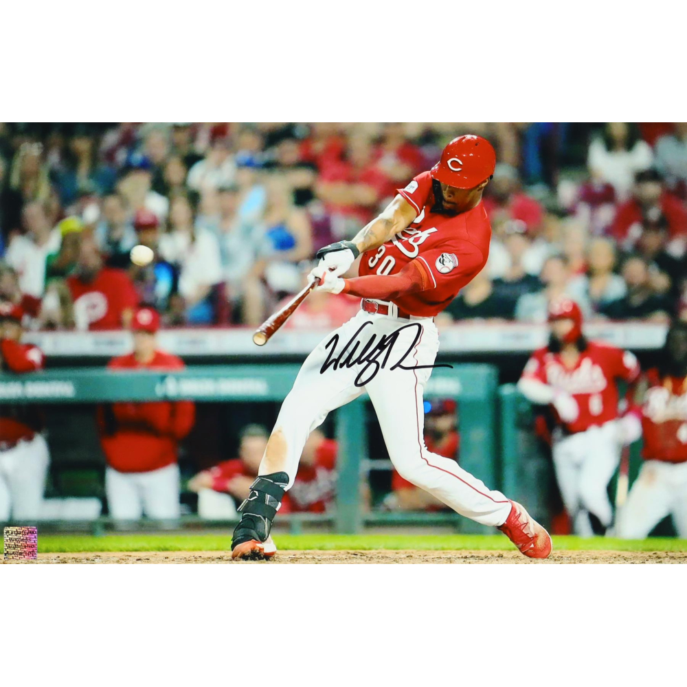 Will Benson Signed Reds 11x17 Photo (Playball Ink) | Pristine Auction