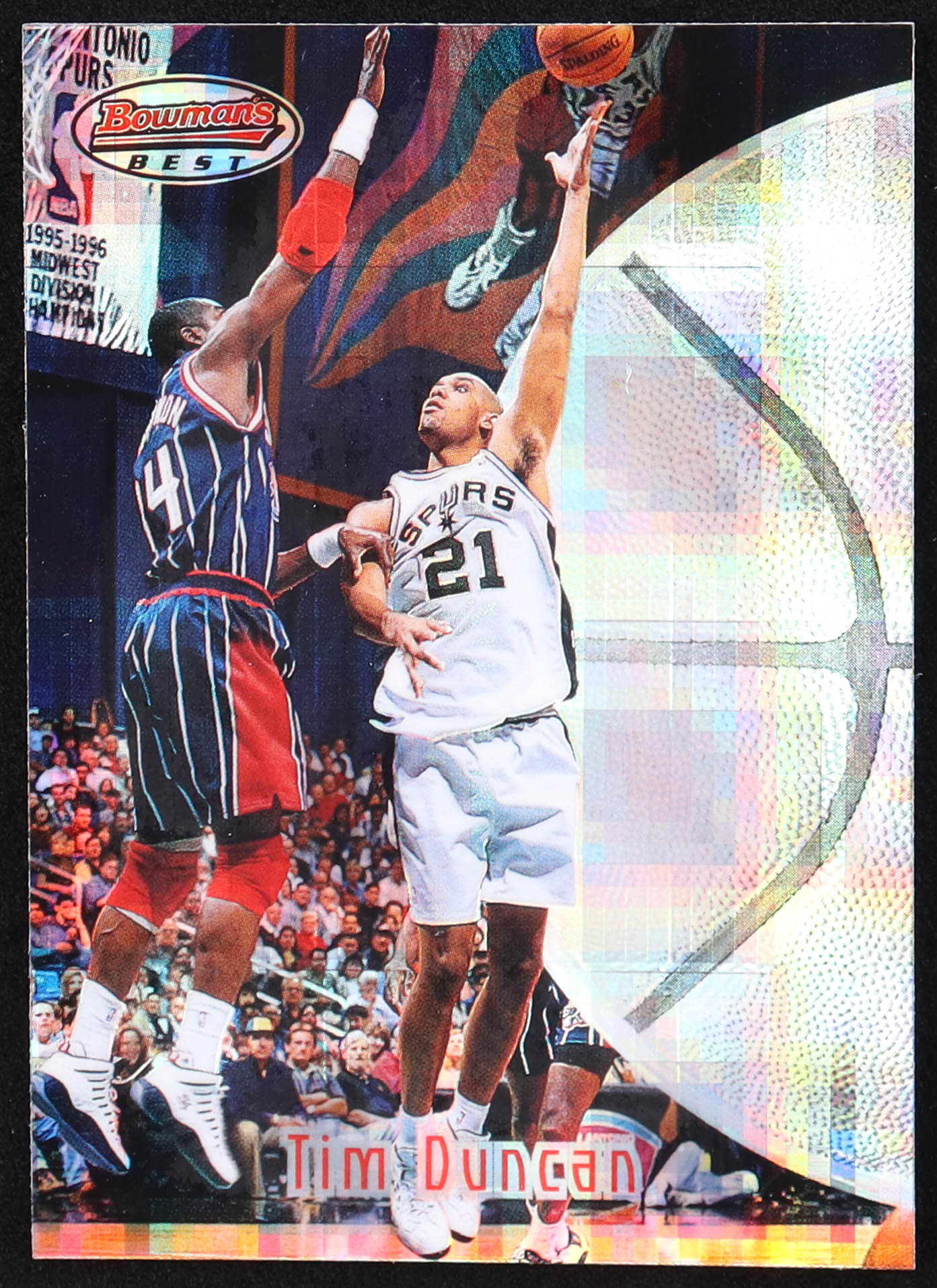 Tim Duncan 1997-98 Bowman's Best Atomic Refractors #106 RC | Pristine ...