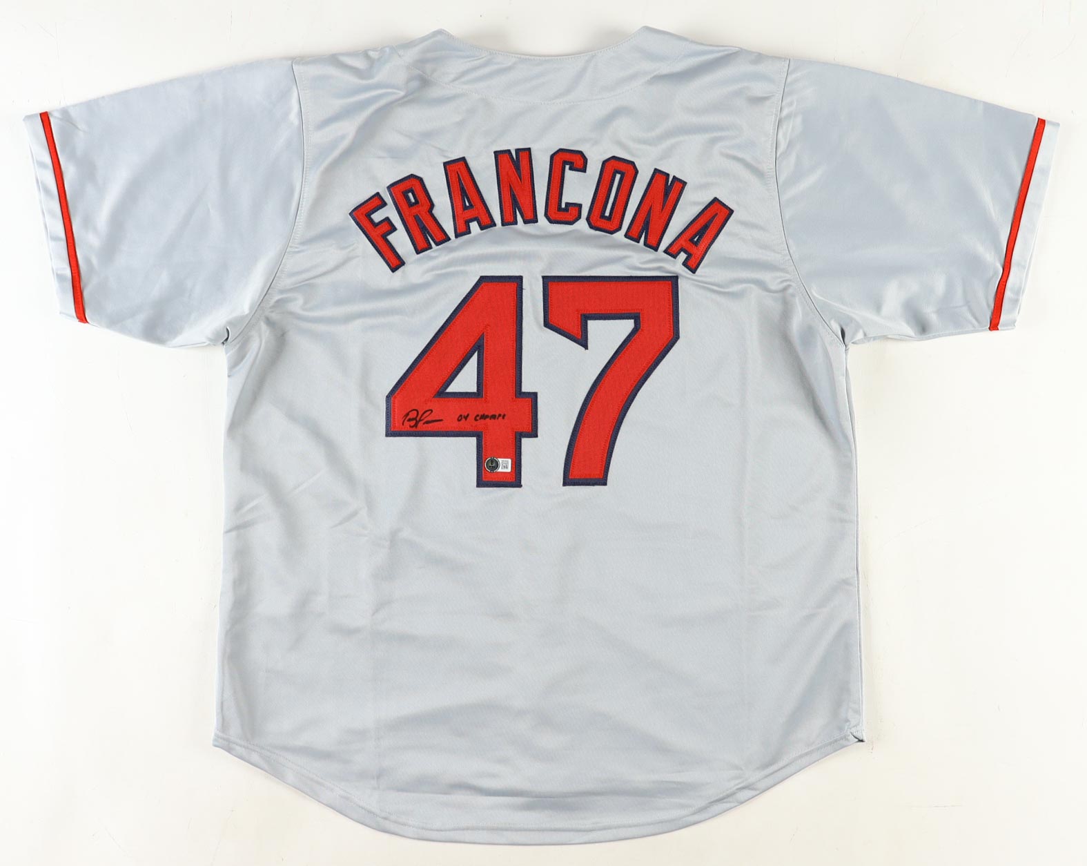Terry Francona Signed Jersey Inscribed "04 Champs" (Beckett) | Pristine ...
