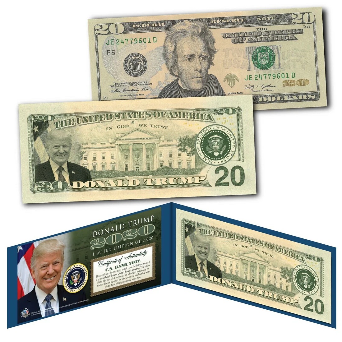 Donald Trump LE 2020 Genuine Legal Tender Colorized U.S. $2.00 Two ...