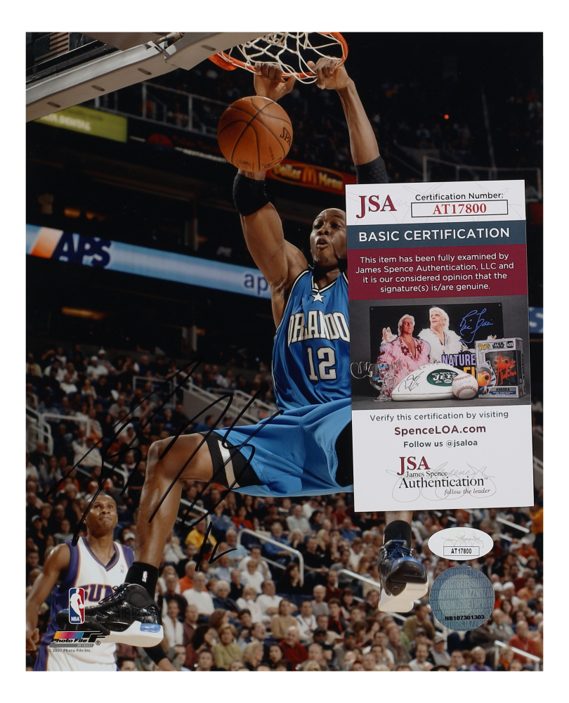 Dwight Howard Signed Magic 8x10 Photo (JSA) | Pristine Auction