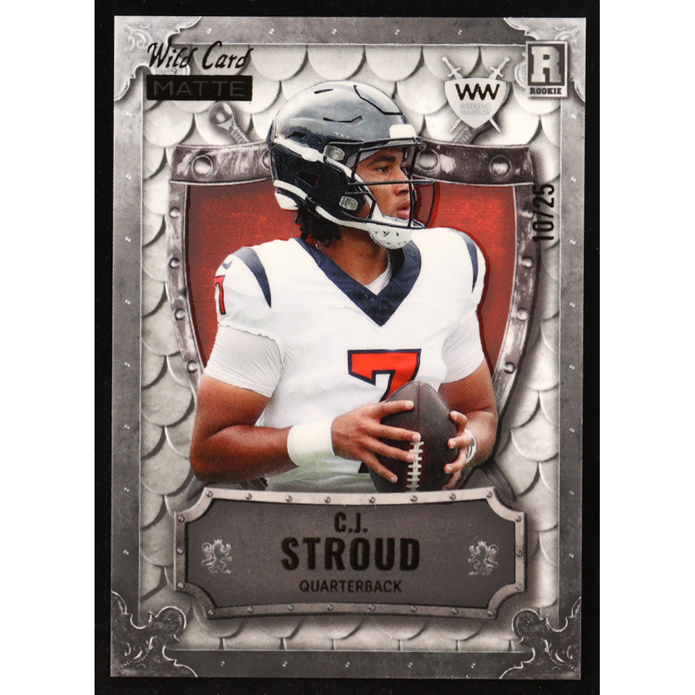 CJ Stroud 2023 Wild Card Matte Weekend Warriors #NNO RC #10/35 ...