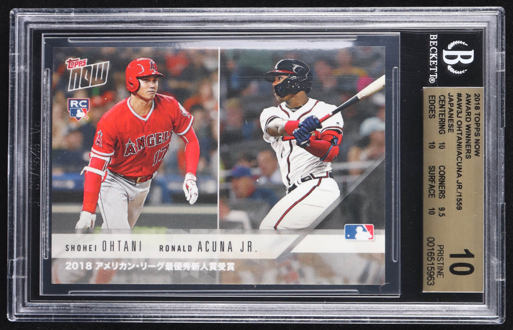 Shohei Ohtani / Ronald Acuna Jr. 2018 Topps Now Award Winners #AW3J '18 ...