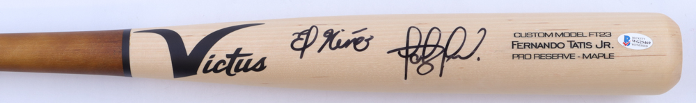 Fernando Tatis Jr. Signed Victus Player Model Baseball Bat Inscribed "El Nino" (Beckett ...