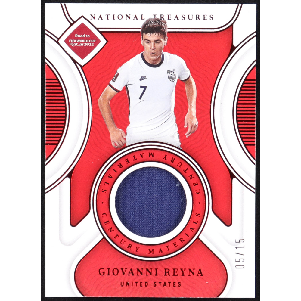 Giovanni Reyna 2022 Panini National Treasures Road to the World Cup ...