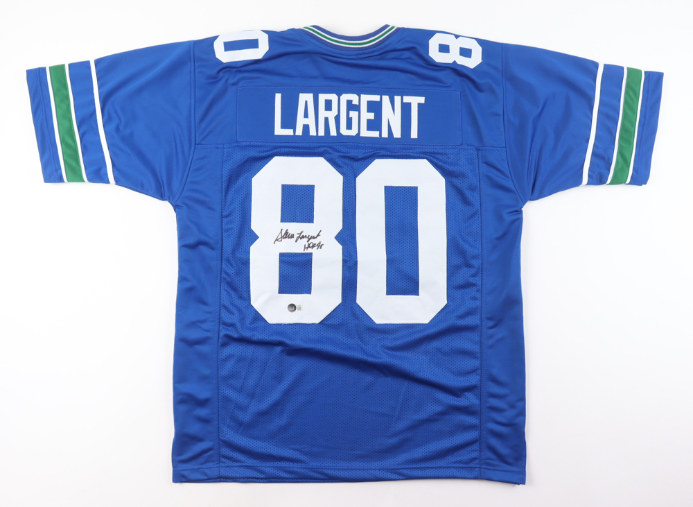 Steve Largent Signed Jersey Inscribed "HOF 95" (Beckett) | Pristine Auction
