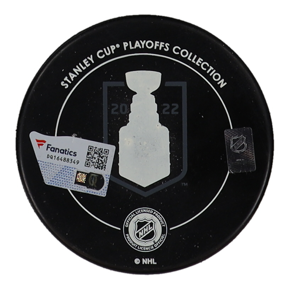 Alex Newhook Signed 2022 Stanley Cup Champions Hockey Puck (Fanatics ...