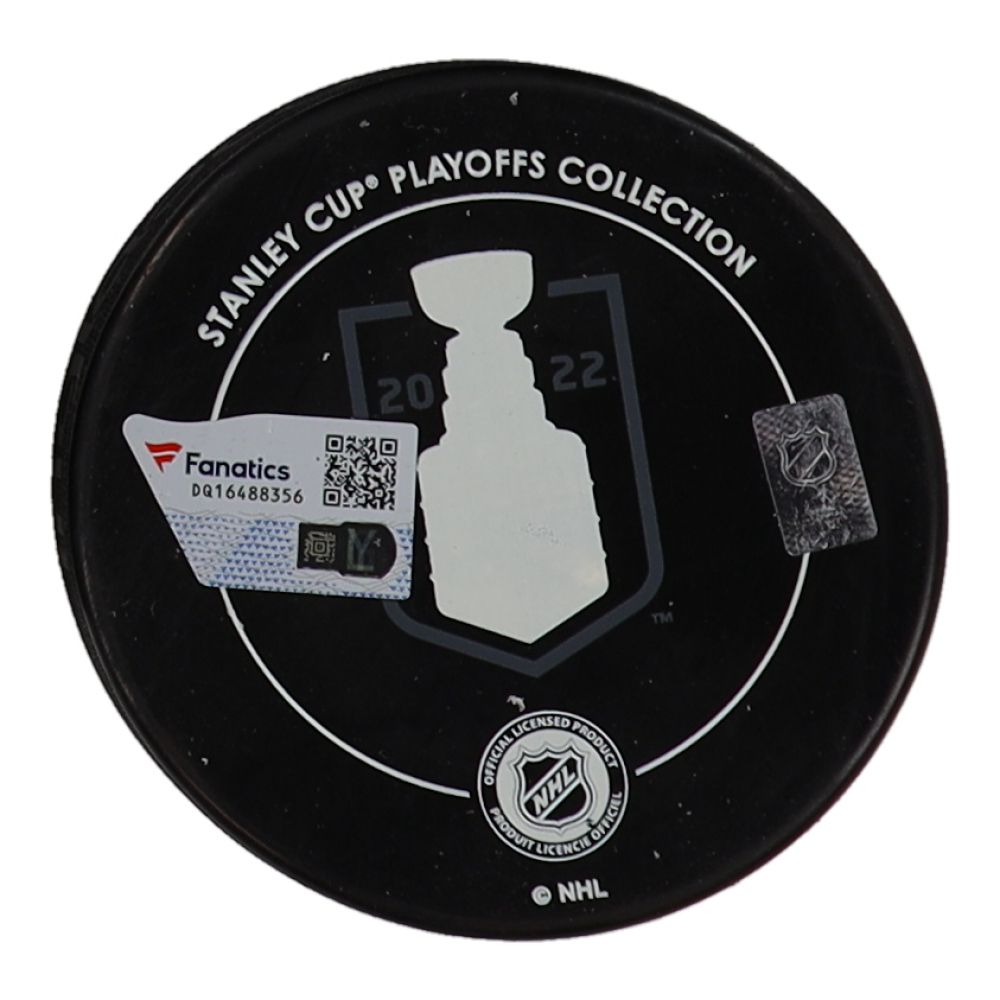 Alex Newhook Signed 2022 Stanley Cup Champions Hockey Puck (Fanatics ...