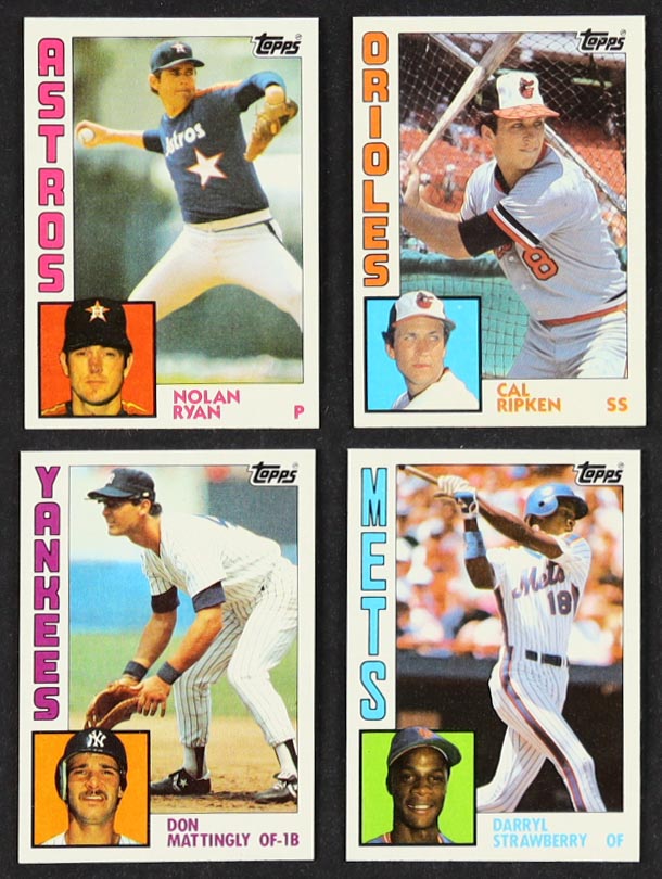 1984 Topps Baseball Complete Set of (792) Cards with Don Mattingly #8 ...