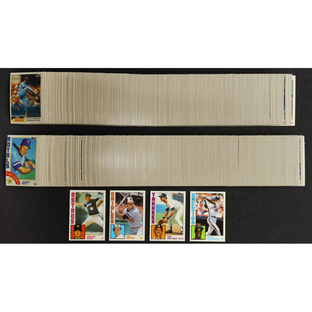1984 Topps Baseball Complete Set of (792) Cards with Don Mattingly #8 ...