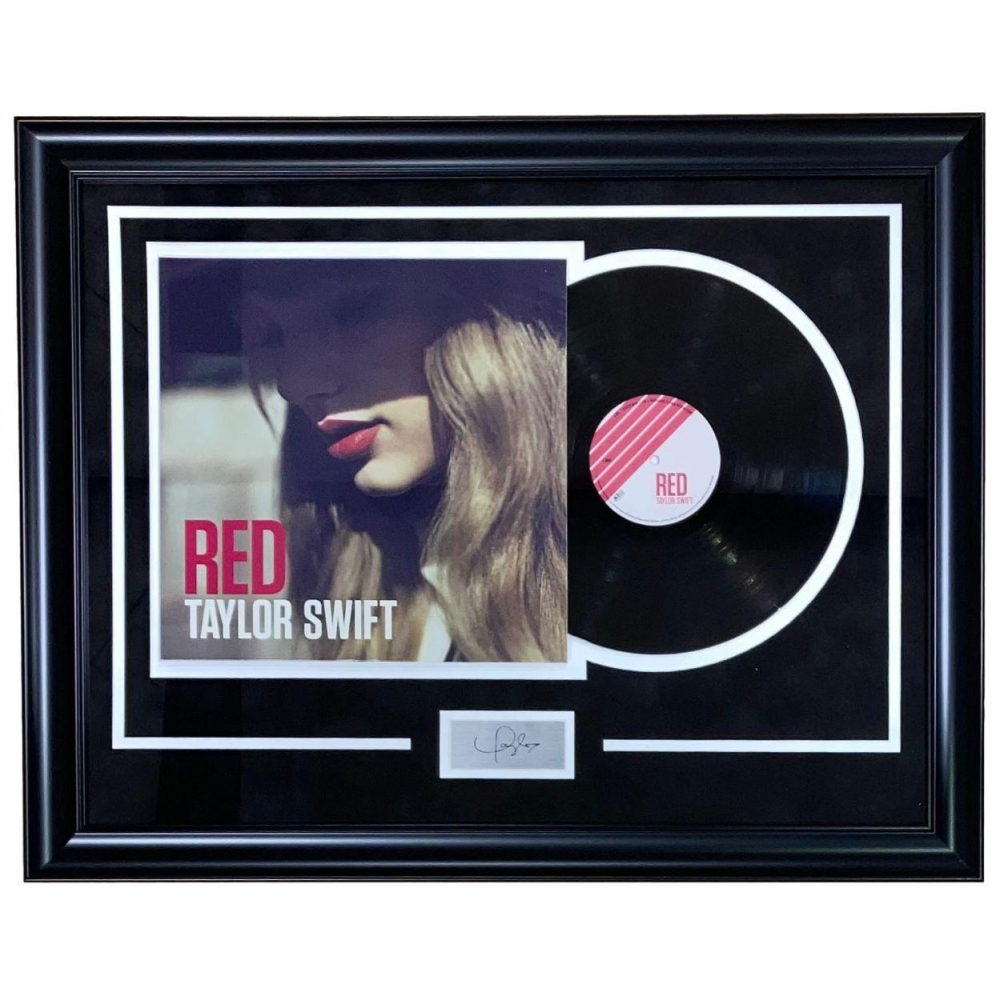 Taylor Swift "Red" Custom Framed Vinyl Record Album Cover with Laser ...