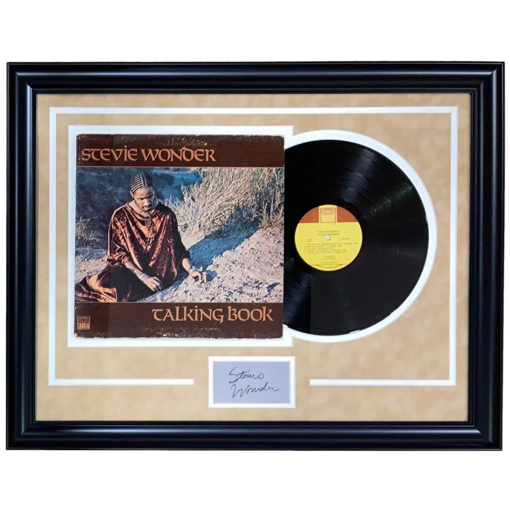 Stevie Wonder "Talking Book" Custom Framed Vinyl Record Album Cover ...