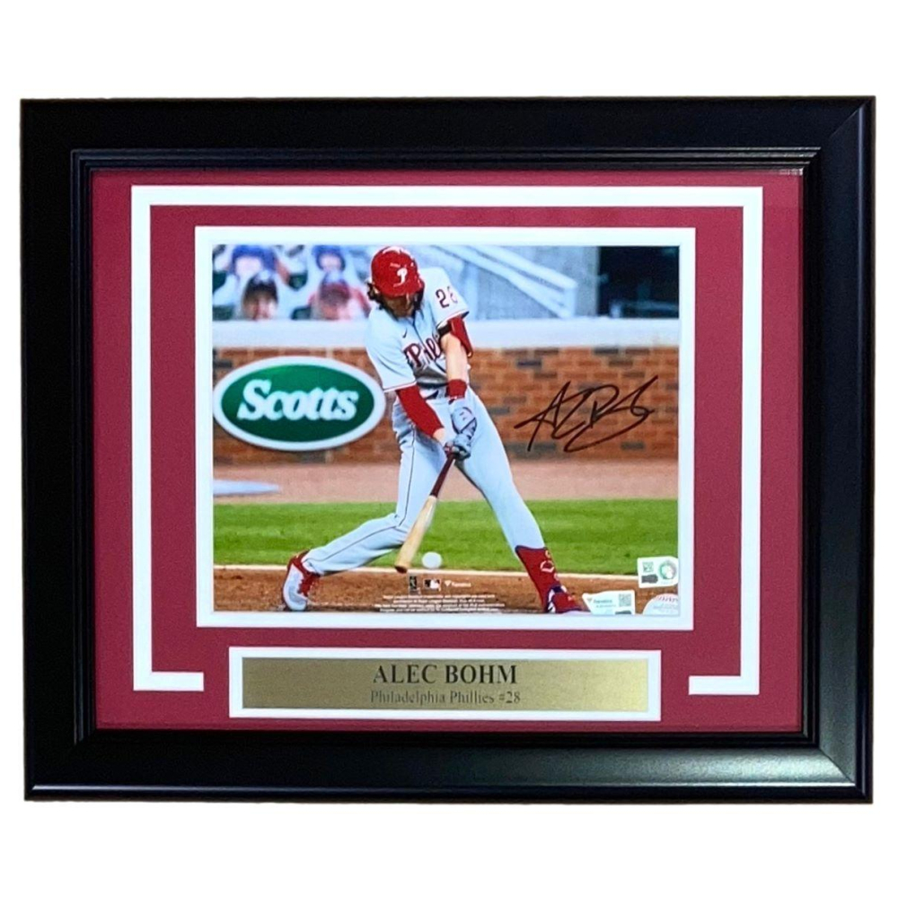 Alec Bohm Signed Phillies Custom Framed Photo (Fanatics & MLB ...