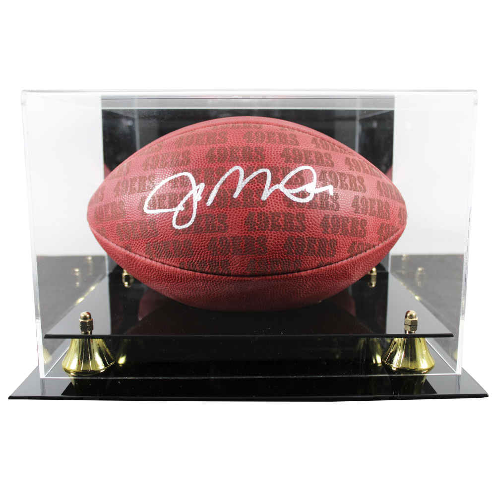 Joe Montana Signed Official NFL "The Duke" 49ers Team Showcase Logo ...