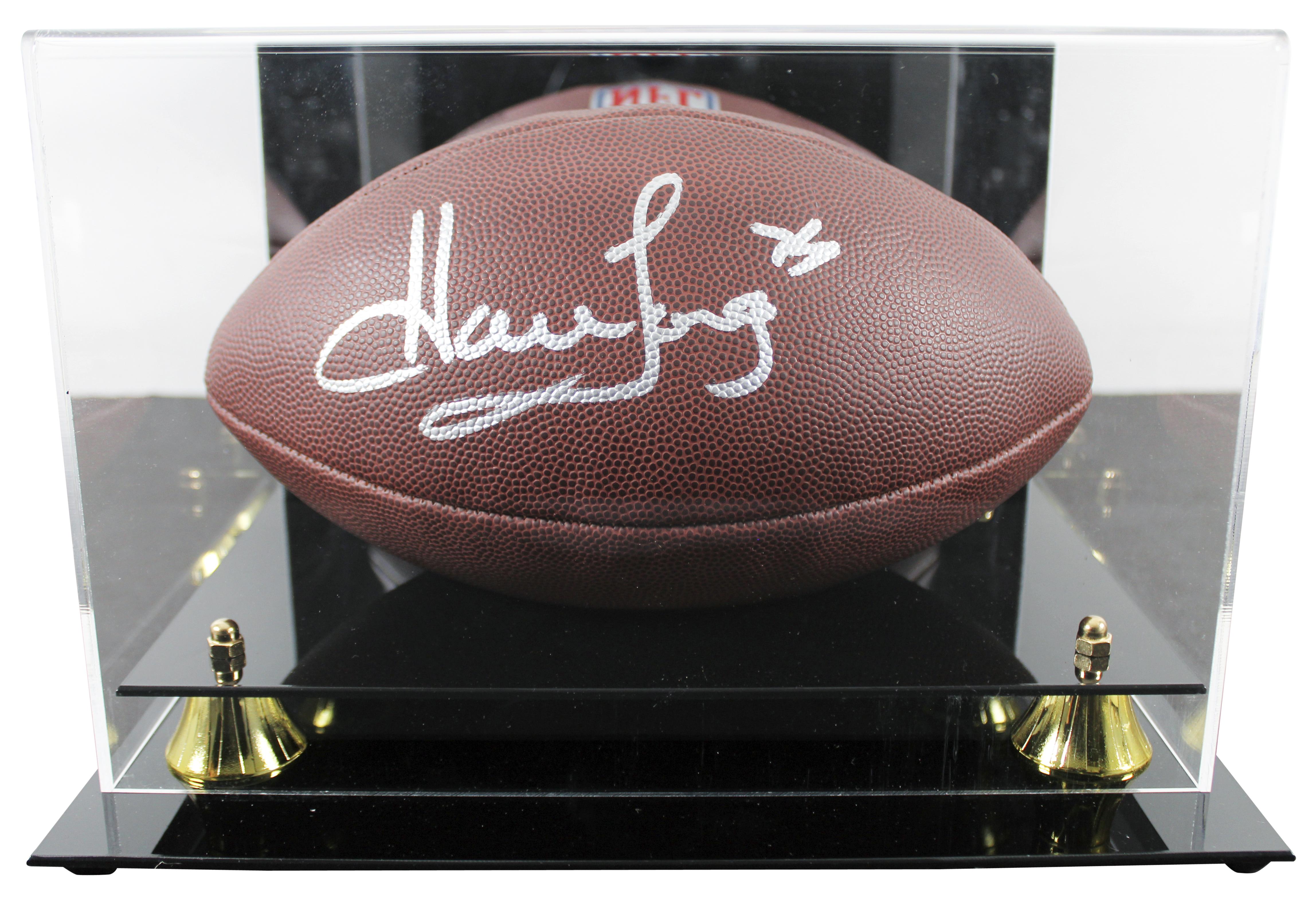 Howie Long Signed NFL Football with Display Case (Beckett) | Pristine ...