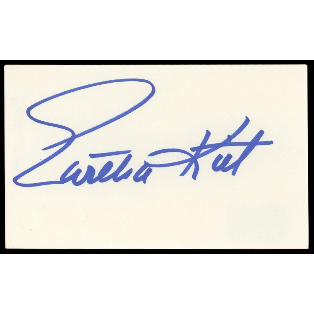 Eartha Kitt Signed 3x5 Index Card (Beckett) | Pristine Auction