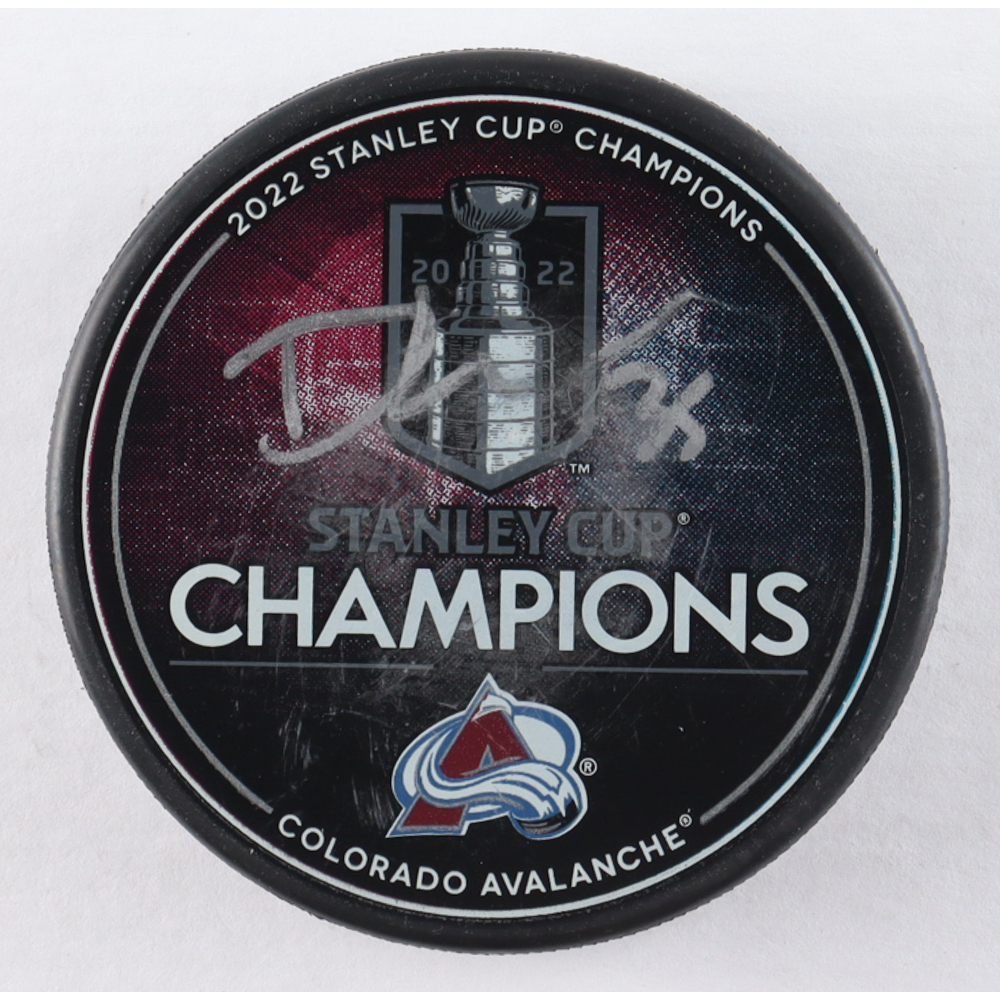 Darcy Kuemper Signed 2022 Stanley Cup Champions Logo Hockey Puck ...
