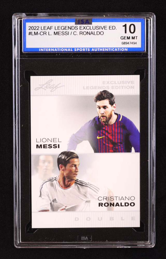Lionel Messi / Cristiano Ronaldo 2022 Leaf Special Release Exclusive ...