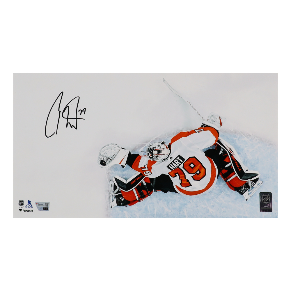 Carter Hart Signed Flyers 10x18 Photo (Fanatics) | Pristine Auction