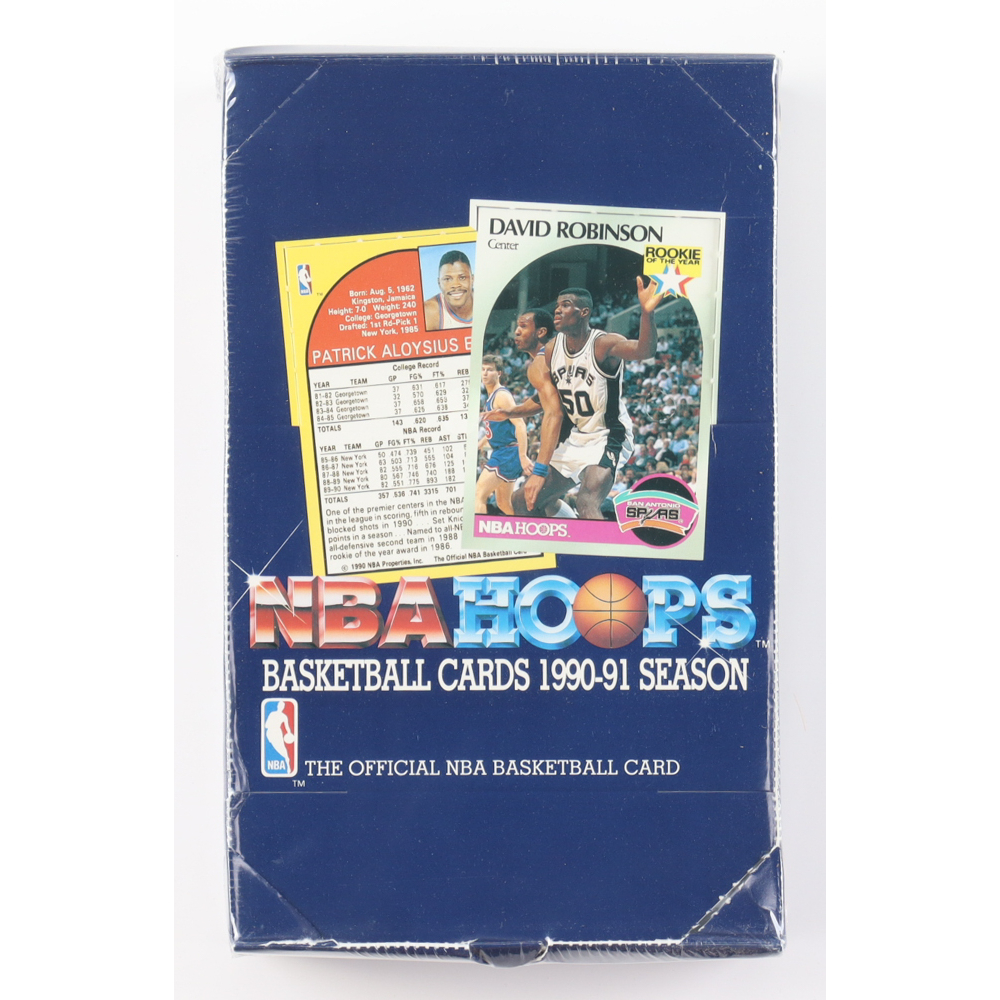 1990-91 Hoops Series 1 Basketball Box with 36 Packs | Pristine Auction
