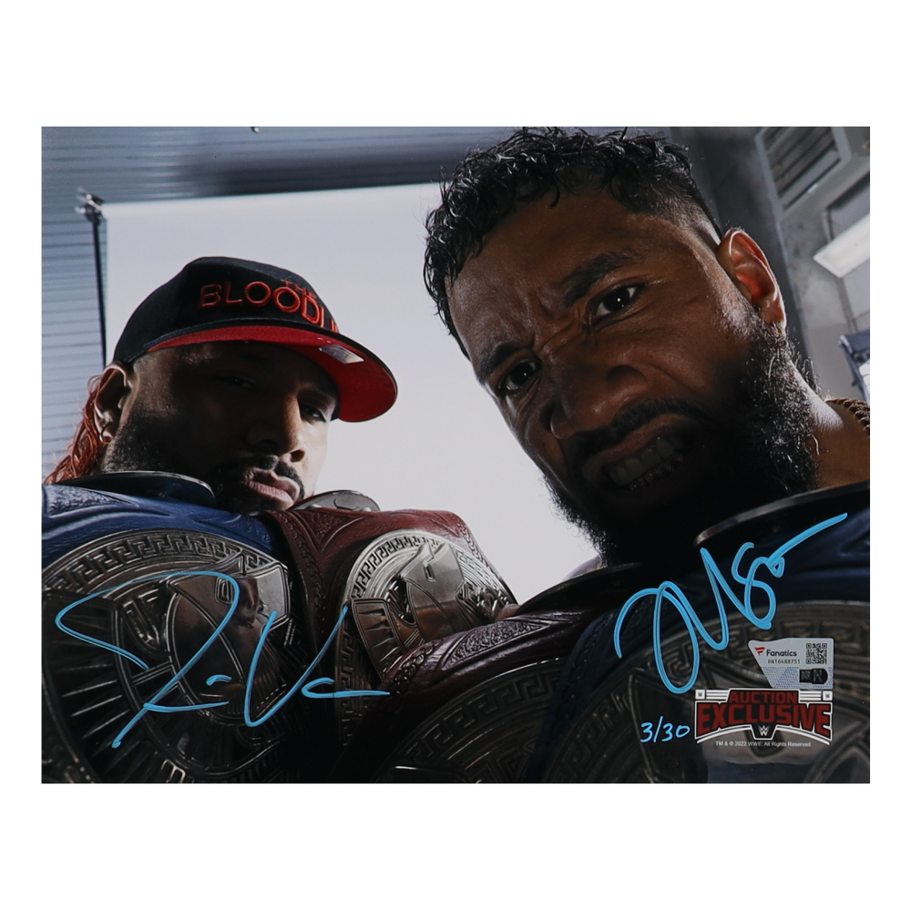 Jimmy Uso & Jey Uso Signed LE WWE 8x10 Photo (Fanatics) | Pristine Auction