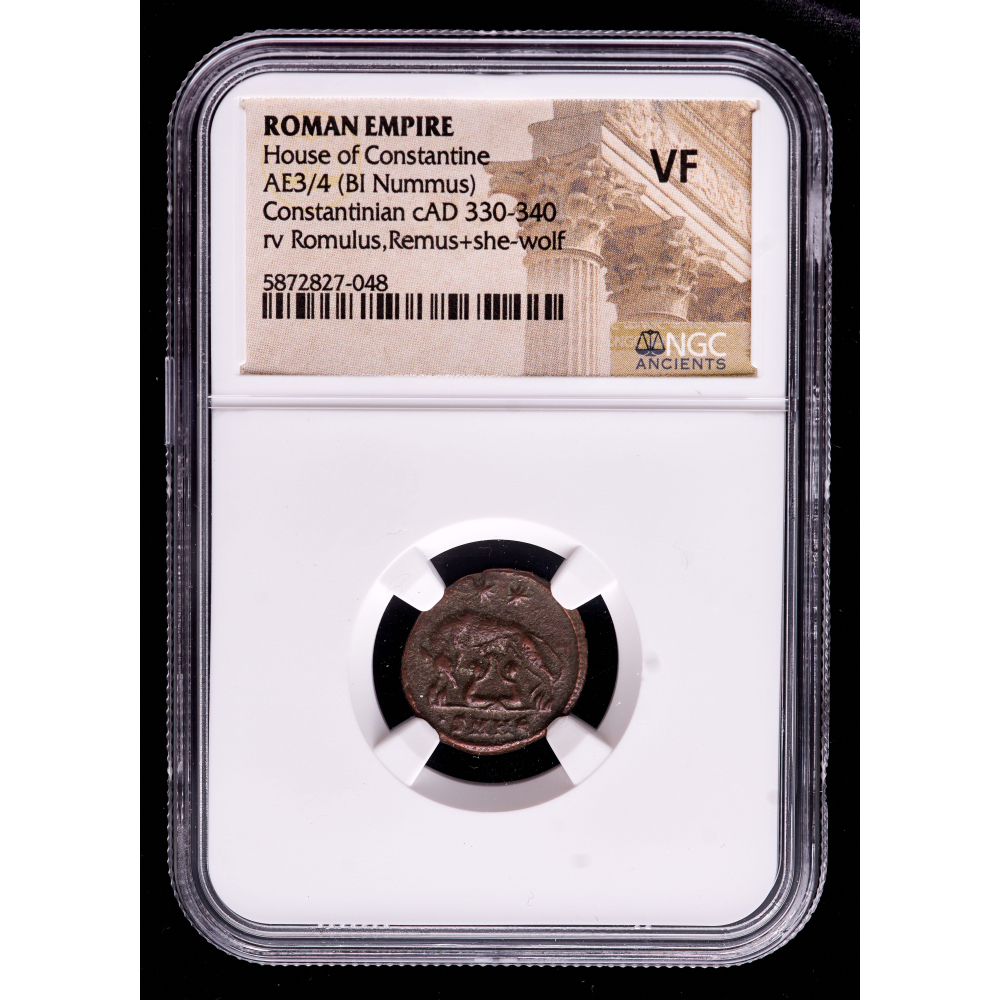 Constantinian (c.AD 330-340) Roman Empire House of Constantine AE3/4 (BI Nummus) Ancient Coin ...