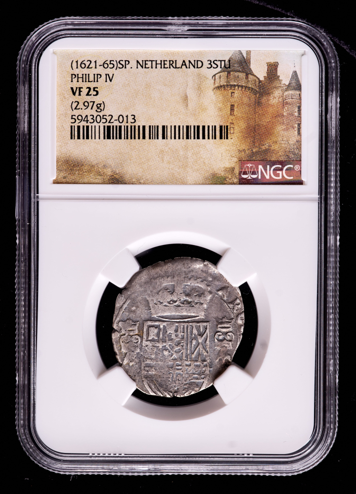 Philip IV (1621-1665) Spanish Netherlands 3 Stuivers Silver Coin (NGC ...