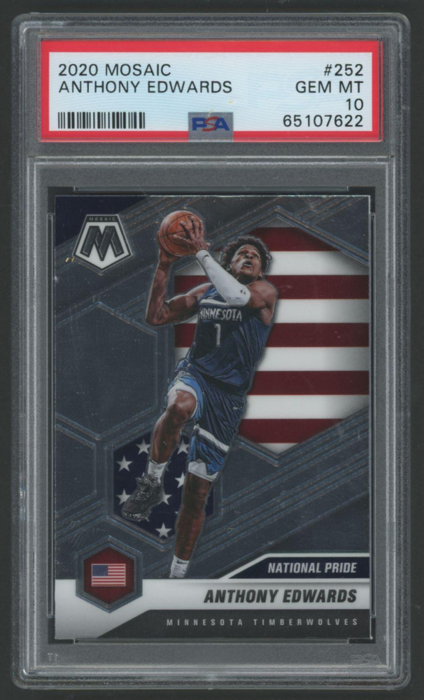 Anthony Edwards 2020-21 Panini Mosaic #252 (PSA 10) | Pristine Auction