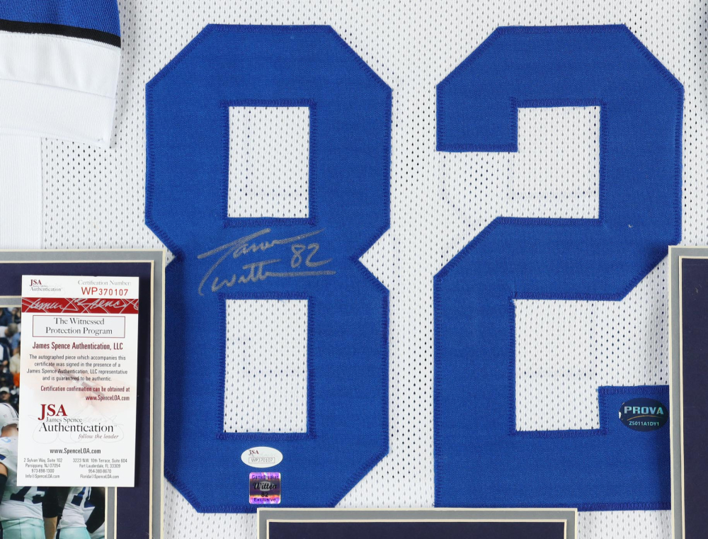Jason Witten Signed Custom Framed Jersey Display (JSA & Witten ...