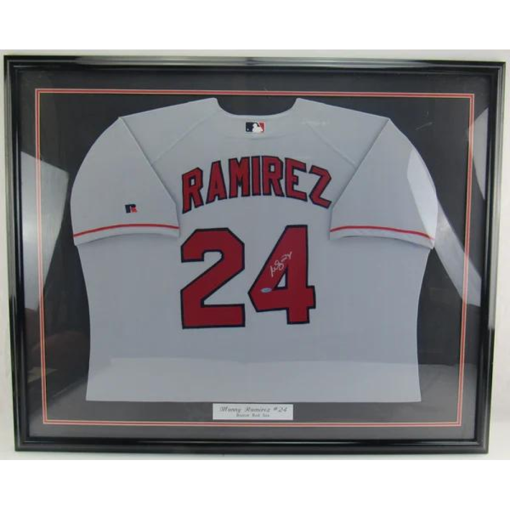 Manny Ramirez Signed Custom Framed Jersey (Steiner) | Pristine Auction