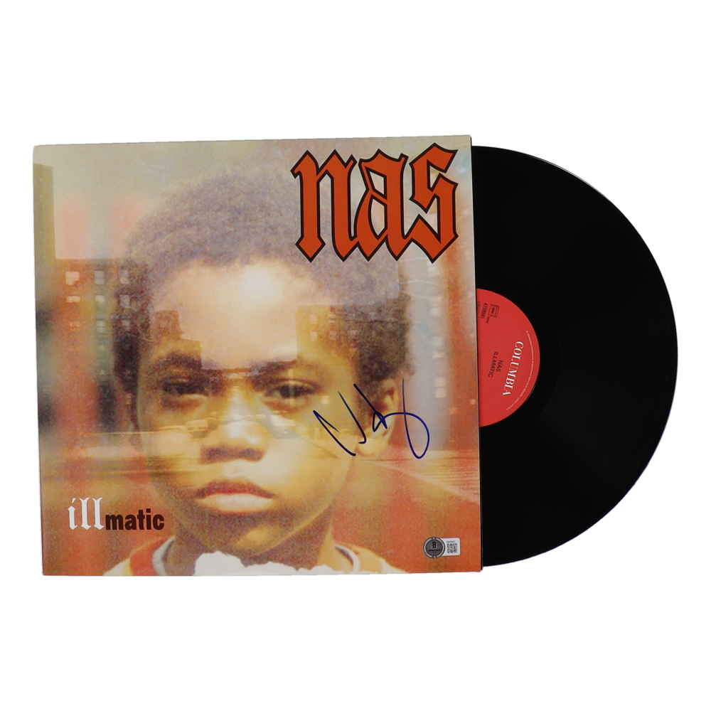 Nas Signed "Illmatic" Vinyl Record Album (Beckett) | Pristine Auction