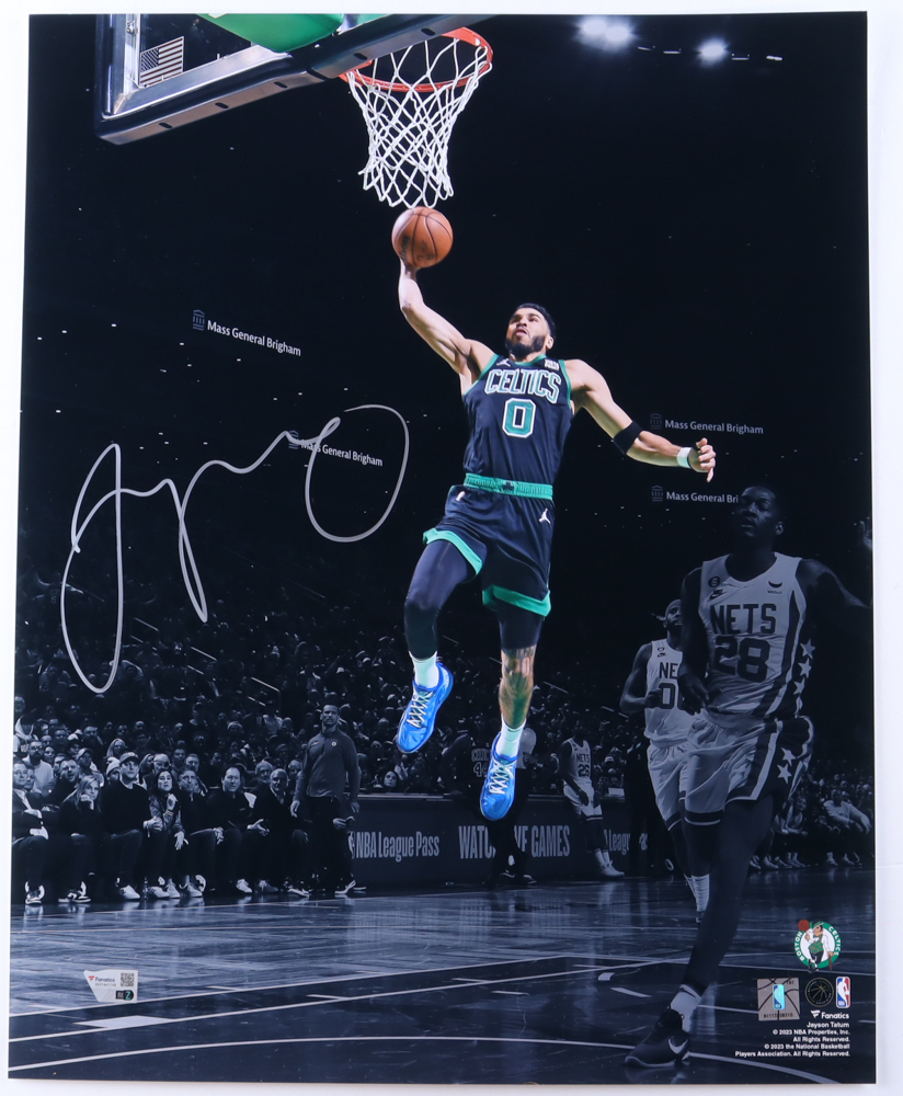 Jayson Tatum Signed Celtics 16x20 Photo (Fanatics) | Pristine Auction