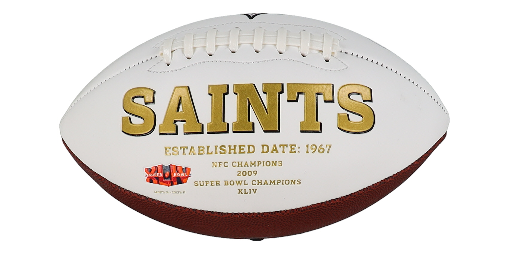 Archie Manning Signed Saints Logo Football Inscribed "Saints ROH ...