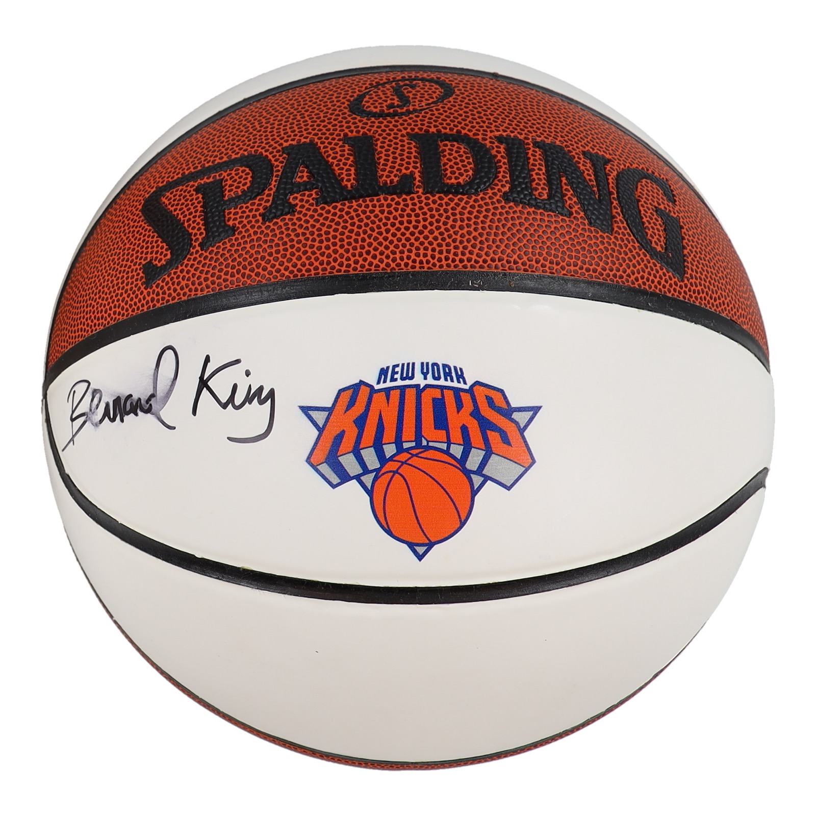 Bernard King Signed Knicks Logo NBA Basketball (Fanatics) | Pristine ...
