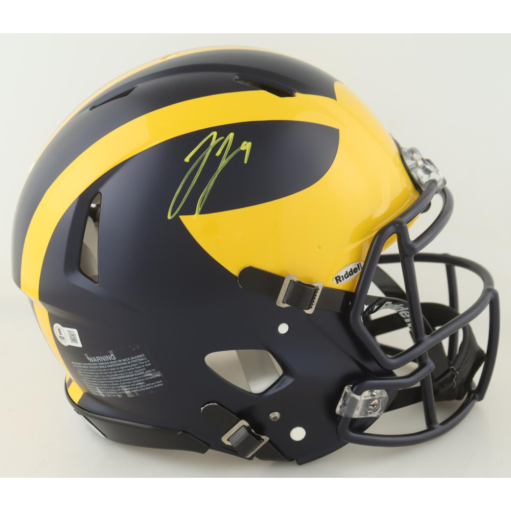 J. J. McCarthy Signed Michigan Wolverines Full-Size On-Field Authentic ...