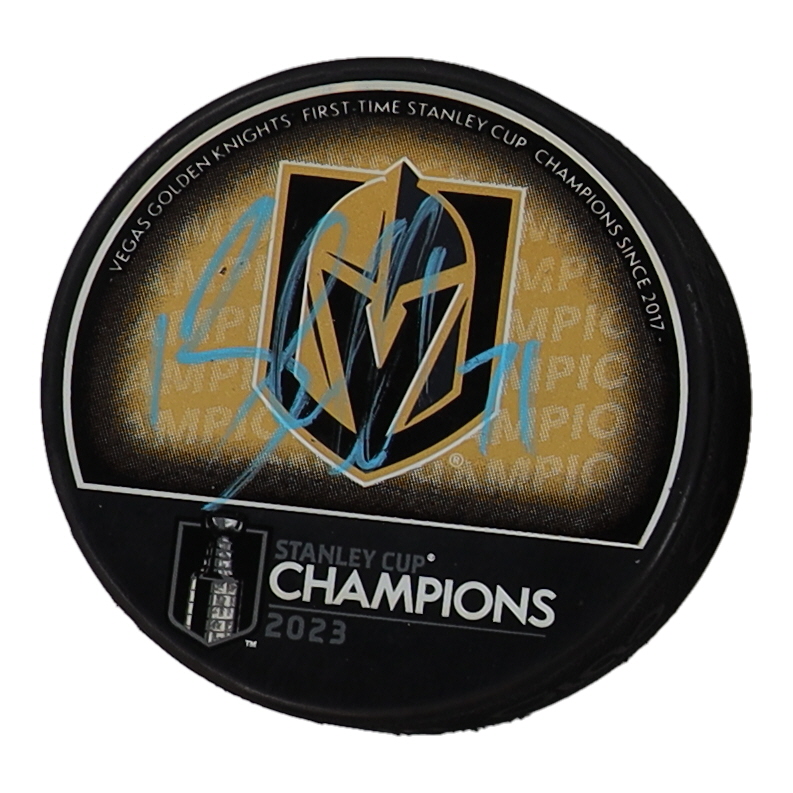 Brett Howden Signed Golden Knights 2023 Stanley Cup Champions Logo ...